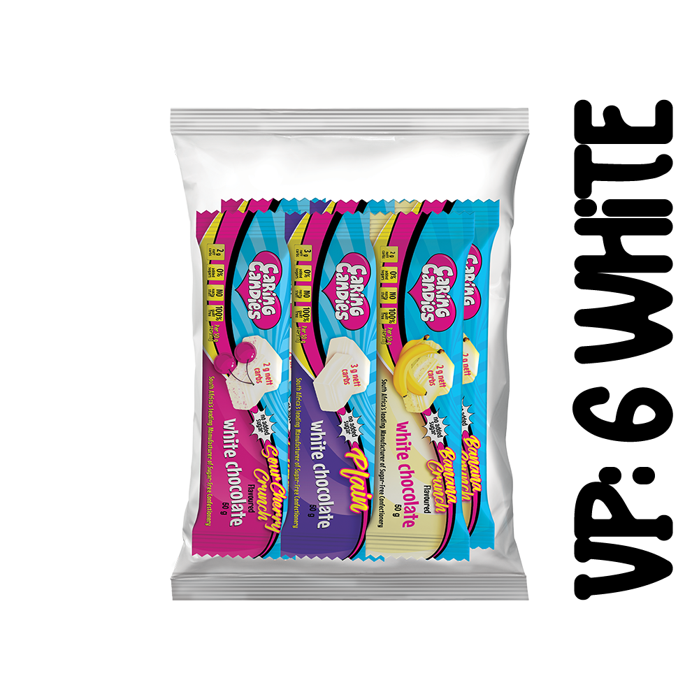 Diabetic Keto Variety Pack | 6 Assorted White Chocolates | ADHD ...