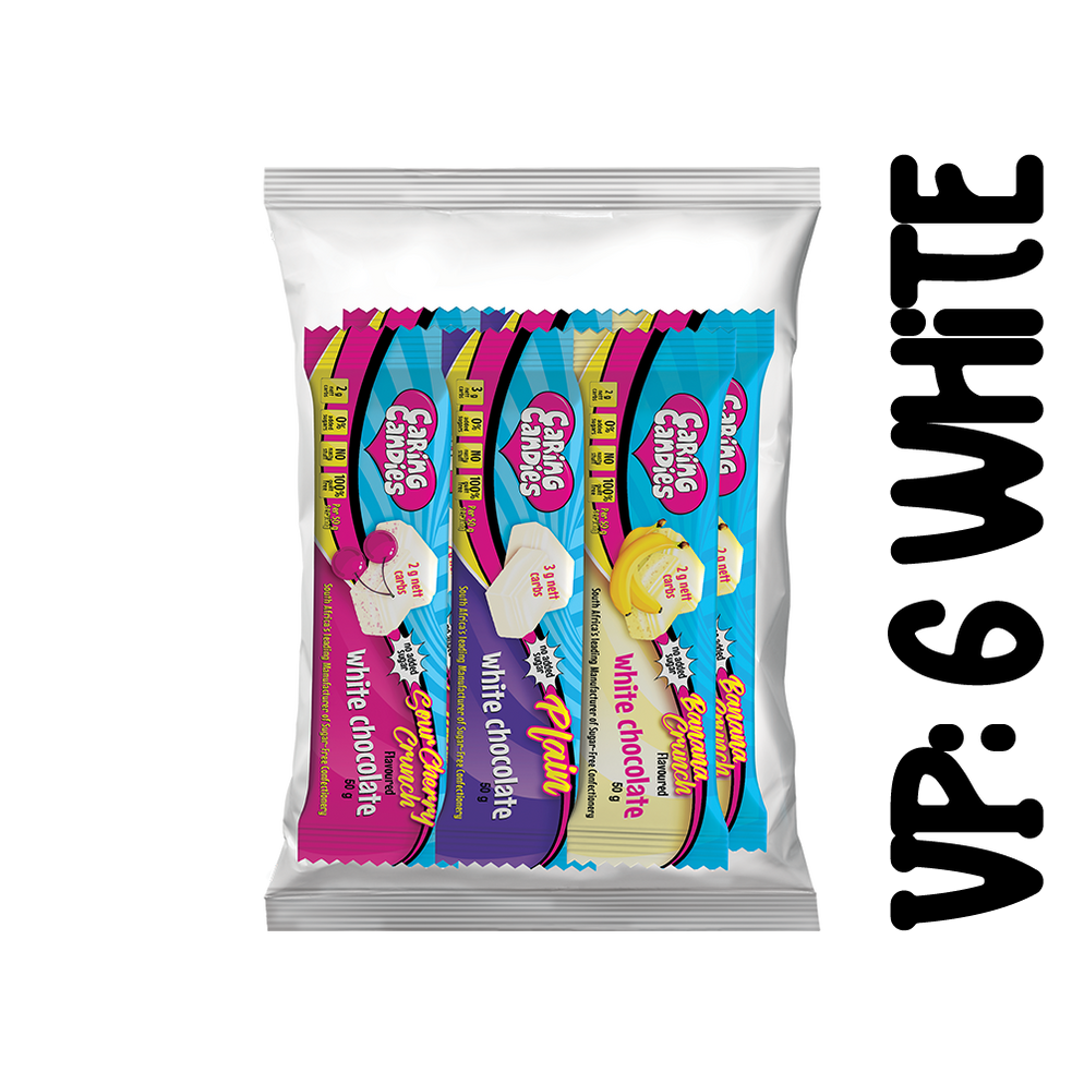 Sugar-free Diabetic Keto Variety Pack | 6 Assorted White Chocolates ...