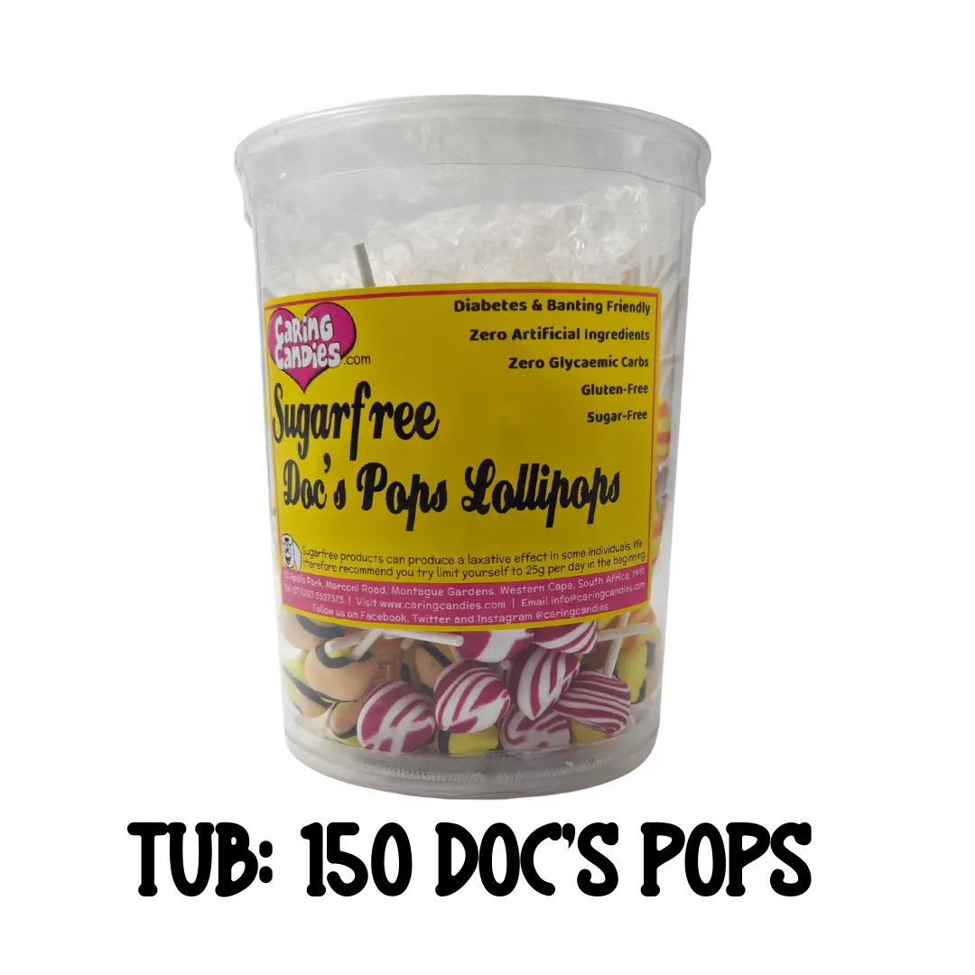 Bulk Tub of 150 Sugar-free Diabetic Keto Lollipops | 3 flavours ...